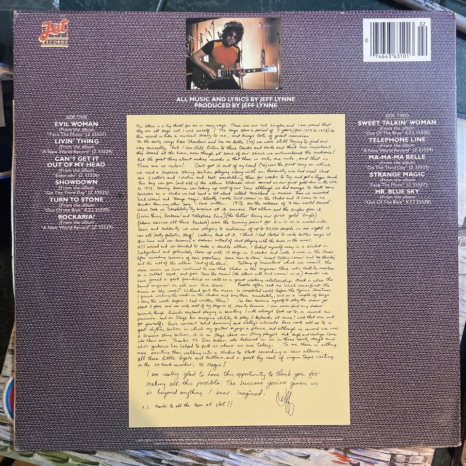 Electric Light Orchestra - ELO's Greatest Hits LP Jet Records EX! (25 ...