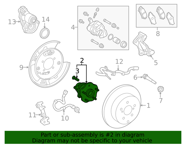 Genuine Lexus Wheel Bearing And Hub Assembly 42410-48061 for sale ...