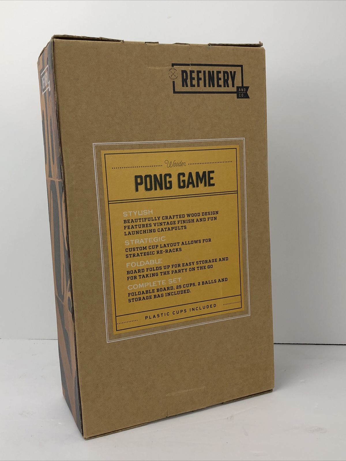 Beer Pong Drinking Game Wooden Foldable Tabletop WOOD NEW in Box ...
