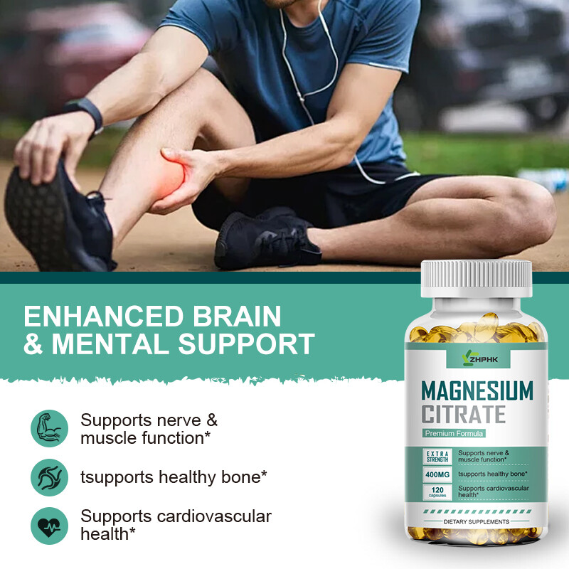 Magnesium Citrate 400mg Capsules Super Strong Effective Vegan Capsules ...