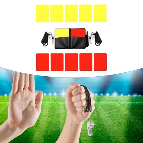 Soccer Referee Cards Set with Whistles for Campus Games Hockey ...