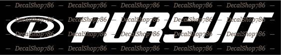 Pursuit Boats - Outdoor Sports - Vinyl Die-Cut Peel N' Stick Decals ...