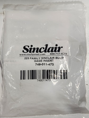 Sinclair 223 Family Sinclair Bump Gage Insert | eBay
