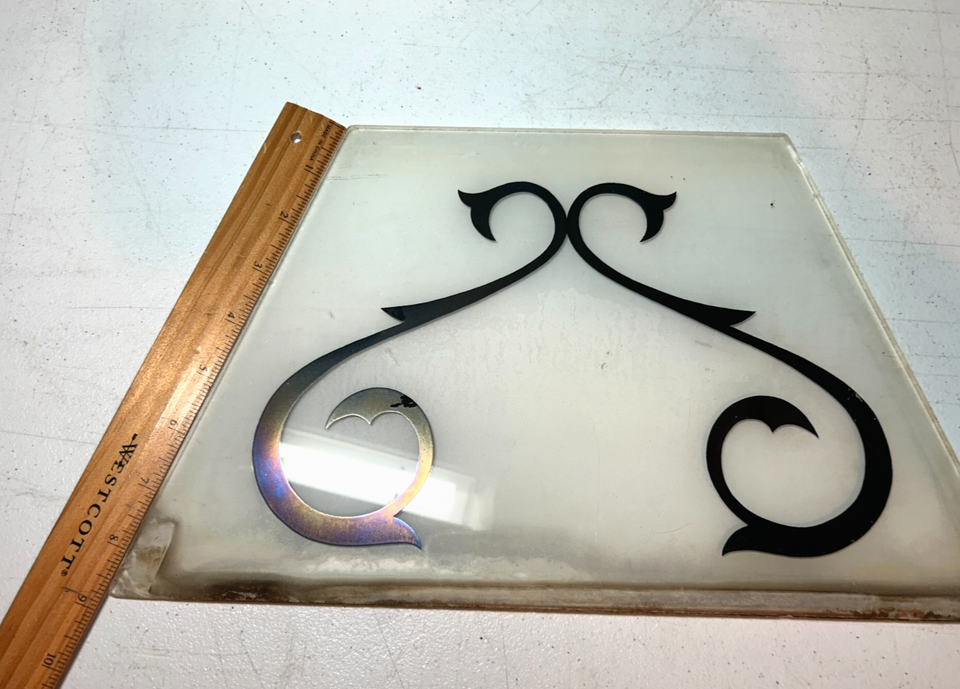 Vintage Outdoor Lamp Post / Street Gaslight Replacement Glass Panel | eBay