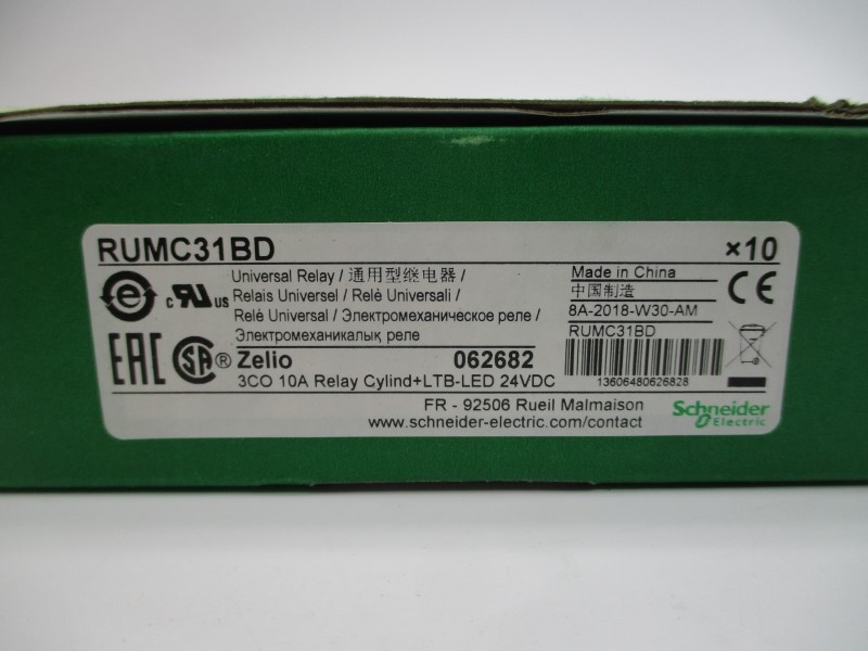 SCHNEIDER ELECTRIC RUMC31BD 24VDC 10A (PKG OF 10) NSMP | eBay