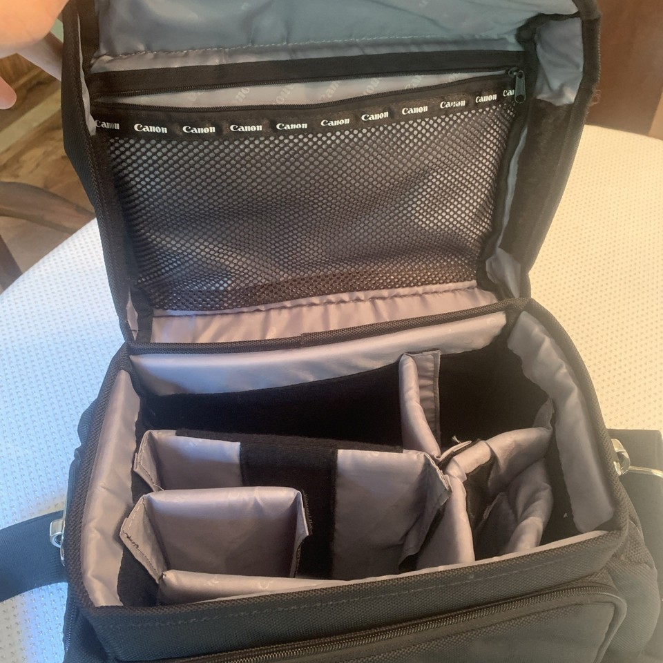 Large Canon 200DG Digital SLR Camera Case Gadget Lens Bag Excellent ...