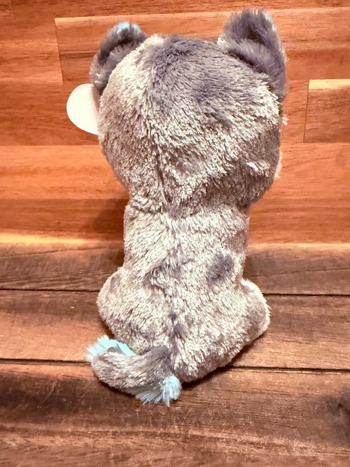 Ty Beanie Boo Slush Husky Dog Plush 6” Blue Eyes With Tag Birthday ...
