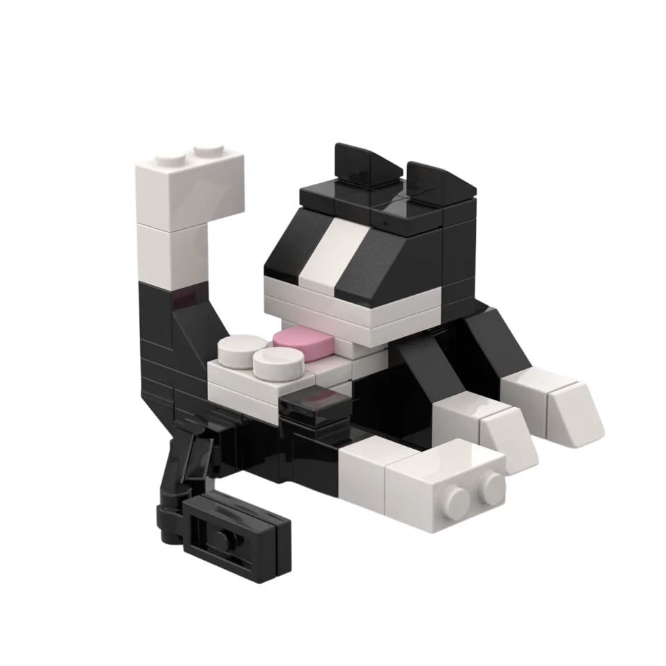 MOC LEGO Cat Licking Balls 62pcs Building Brick Set - BUNDLE AND SAVE ...