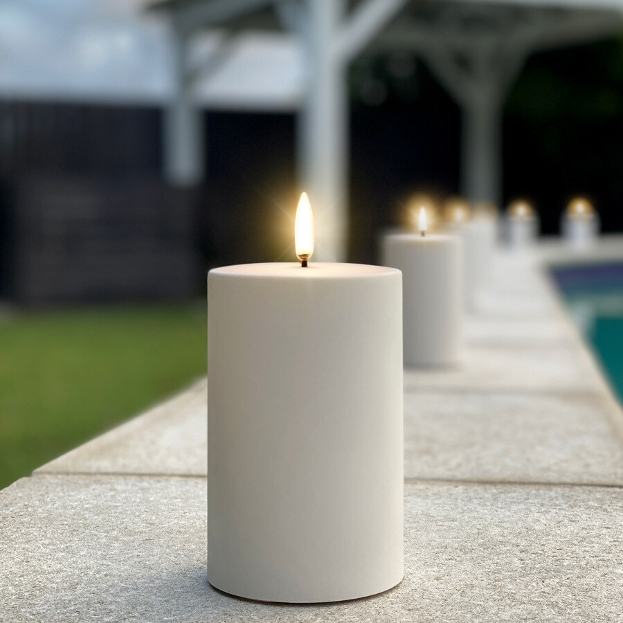 Uyuni Lighting Outdoor Flameless Candle 7.8x7.8cm - White WH78078 | eBay