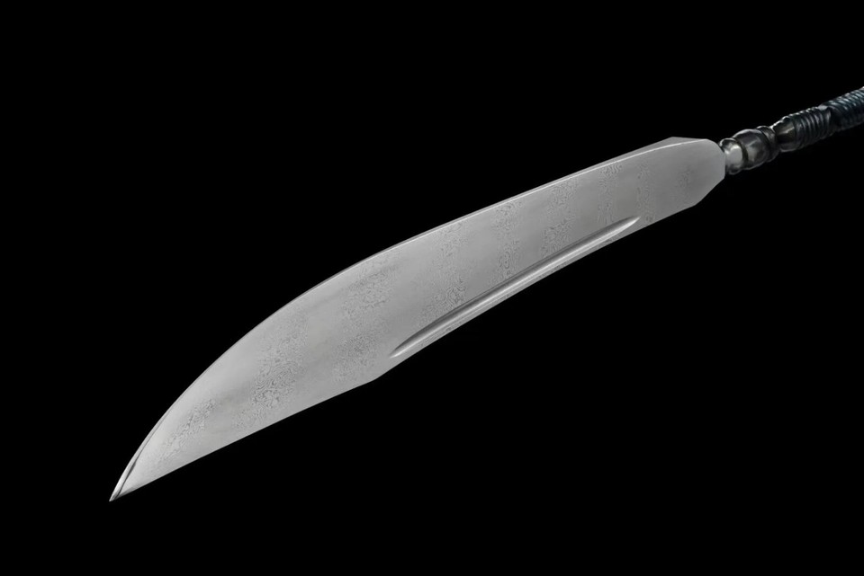 Chinese Polearm Guandao Dao Guan Yu Weapon Halberd Folded Damascus ...