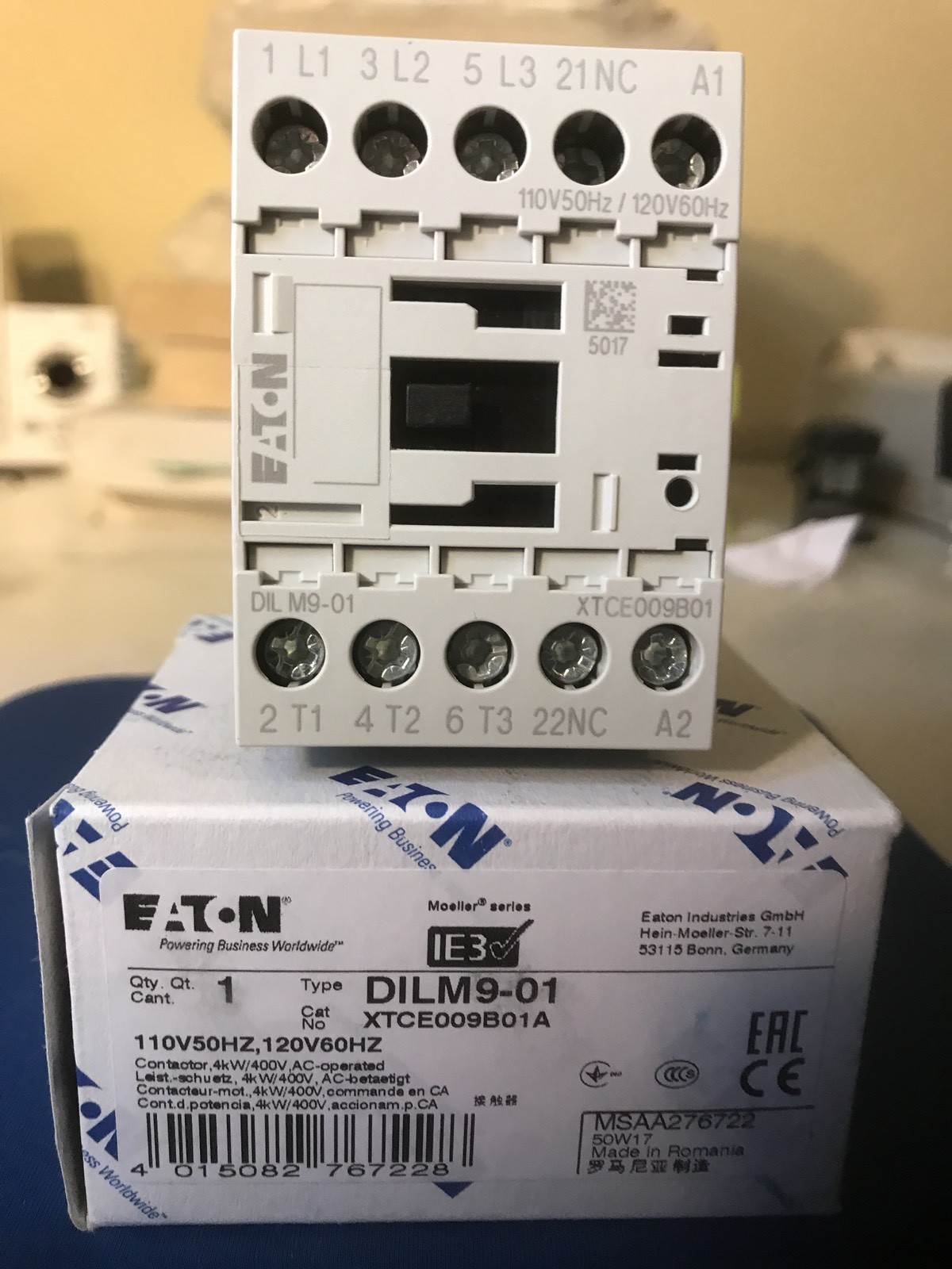 Eaton XTCE009B01A DILM9-01 110-120V 50/60HZ | eBay