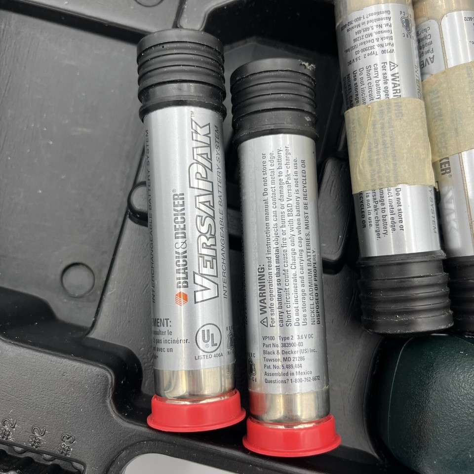 Black & Decker Versapak Tool Set Drill Screwdriver Charger 2 good ...