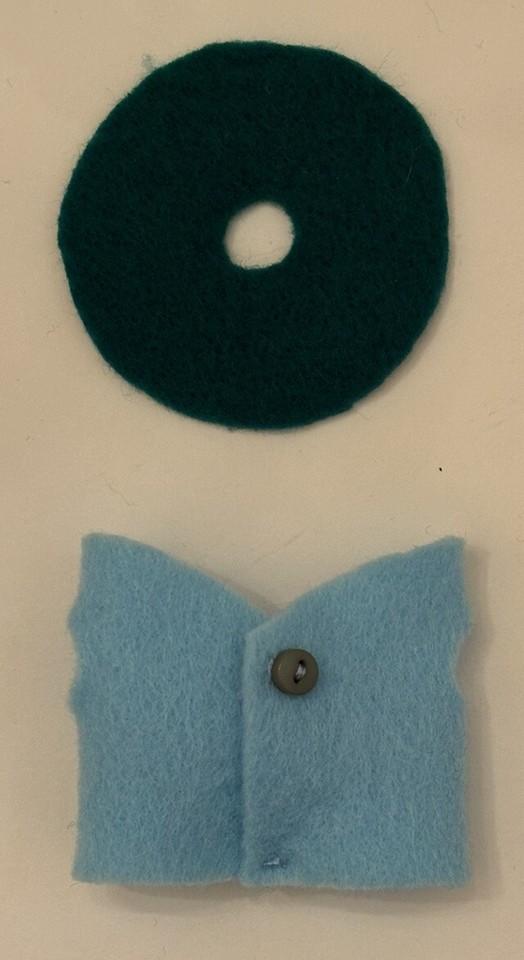 Handmade Blue / Green Hillbilly Outfit For 3-In DAM Scandia House ...