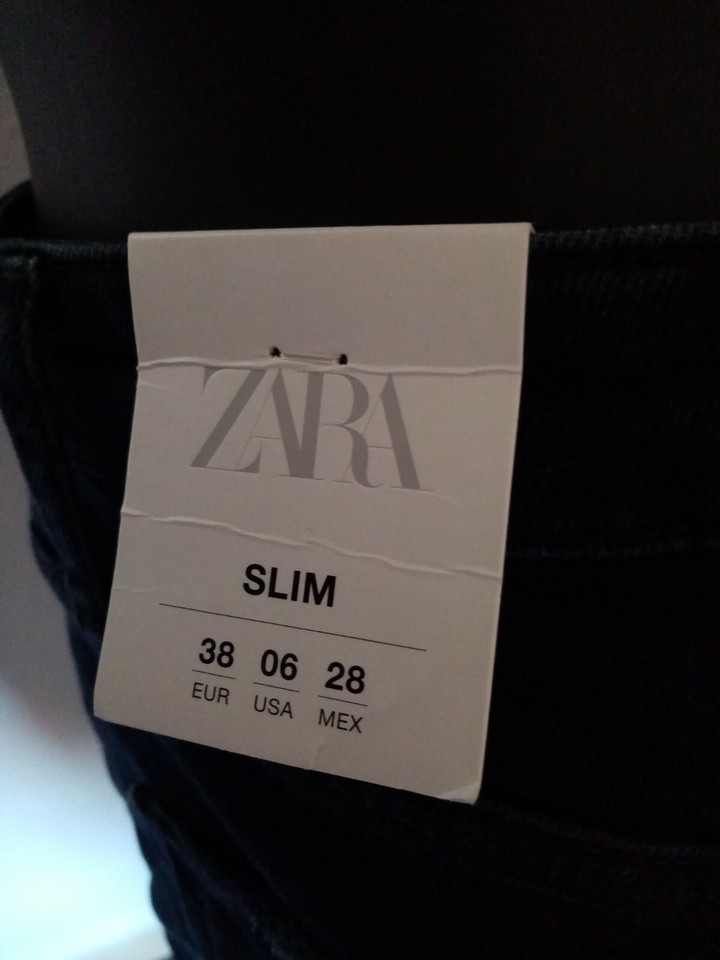 New Zara Dark Blue Jeans, size Uk 10/Eur 38 | eBay
