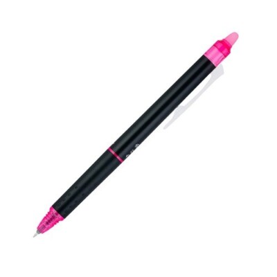 Pilot FriXion Synergy Clicker Pen Erasable 0.5mm X-Fine Pink Office ...