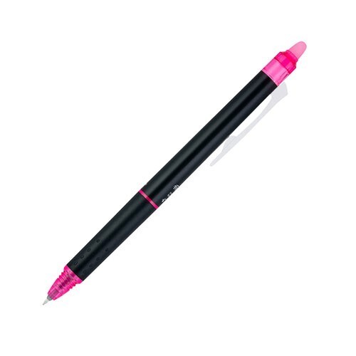 Pilot FriXion Synergy Clicker Pen Erasable 0.5mm X-Fine Pink Office ...