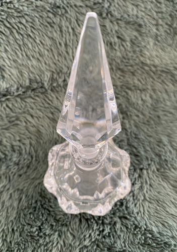 Ruckl Crystal Perfume Bottle - Vintage Hand Cut Crystal - Czech ...