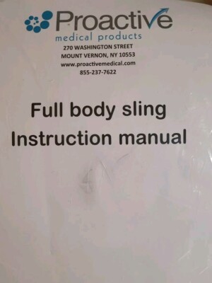 Proactive Medical Full Body Solid Patient Lift Sling XL up to 600 lbs ...