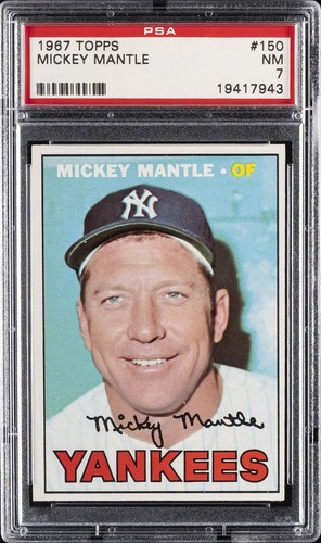 1967 TOPPS #150 MICKEY MANTLE PSA 7 | eBay