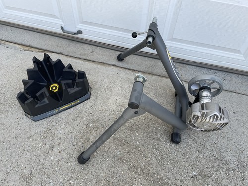 CycleOps MAG Bike Trainer w/ Riser, folding magnetic resistance indoor ...