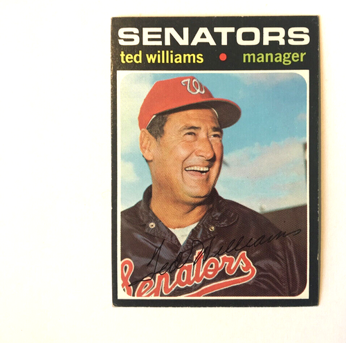 TED WILLIAMS 1971 Topps Manager card #380 Washington Senators | eBay