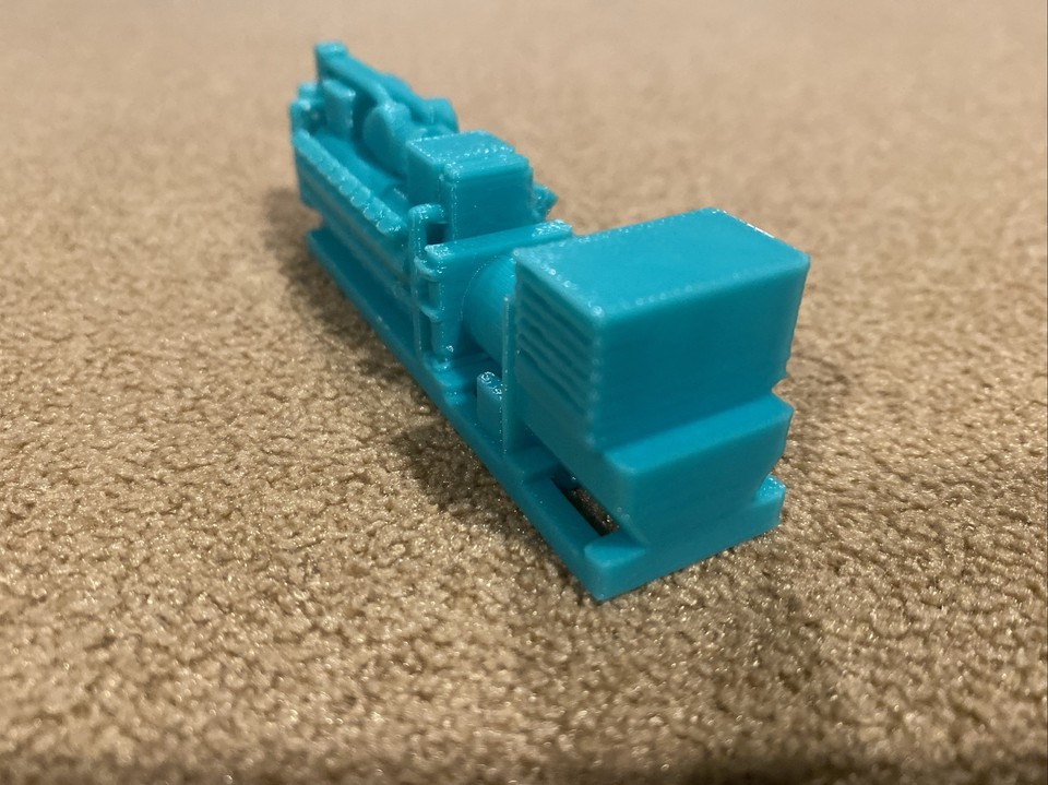 HO Scale 1/87 Diesel Generator Loads For Flat Car Freight | eBay