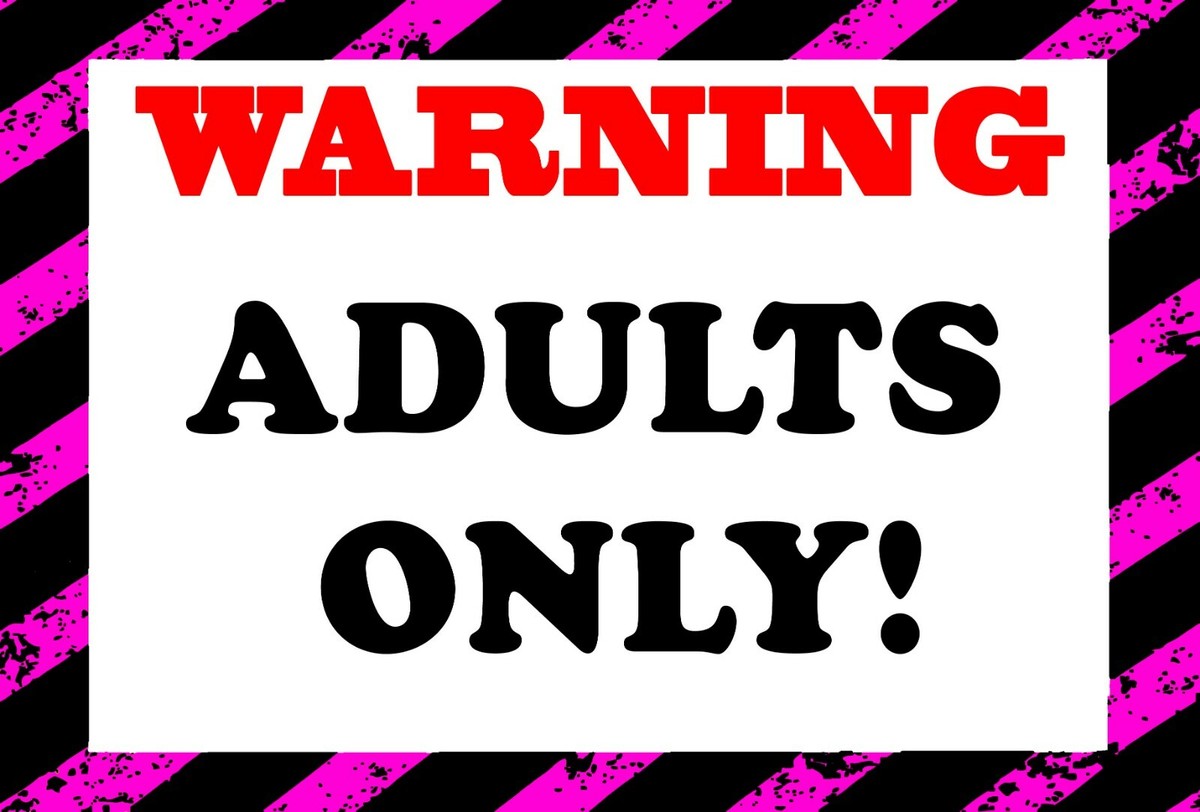 Warning Adults Only Themes Hand Written Text Vector PNG Images, The