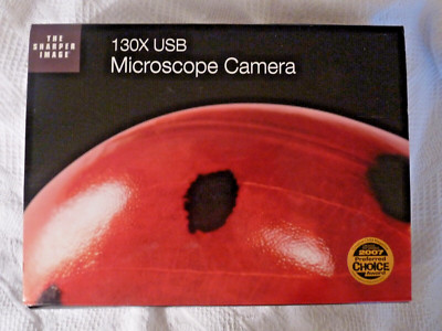 The Sharper Image 130X USB Microscope Camera MAC or PC New In Box | eBay