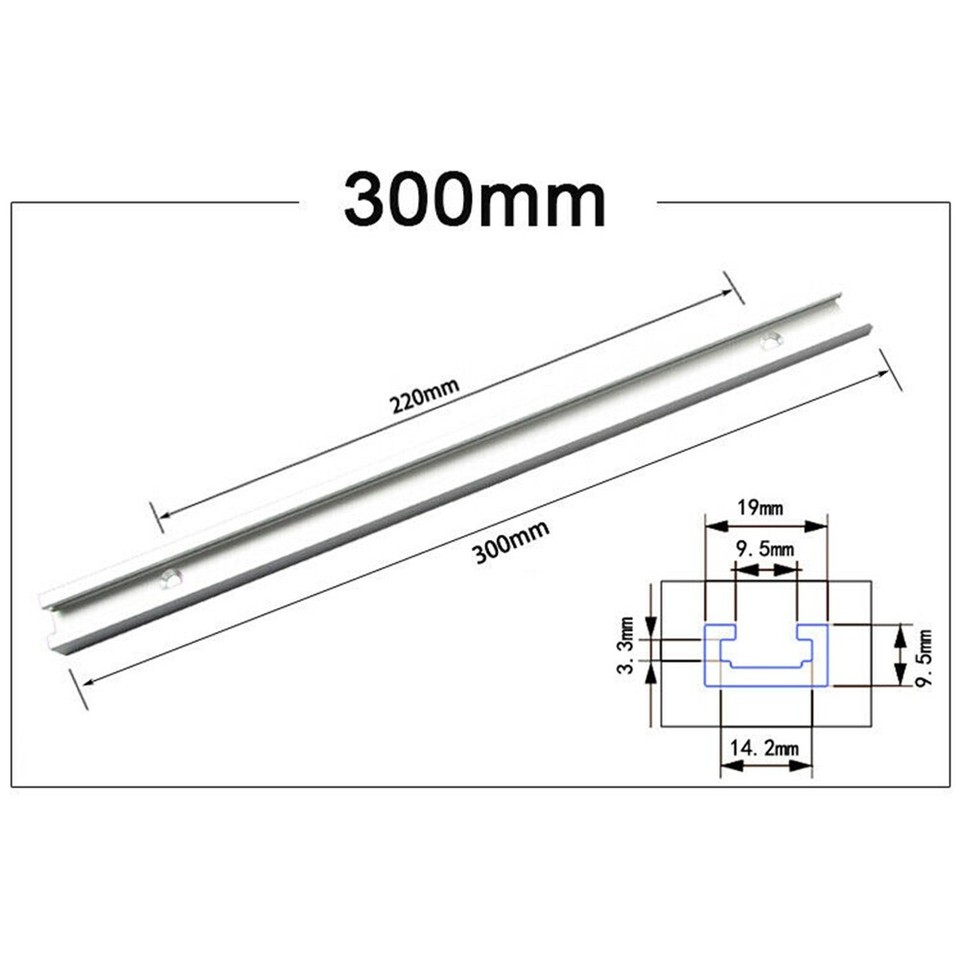 T-Slot Track T-slot Slide 1 Pc 300-600mm Aluminium Alloy For ...