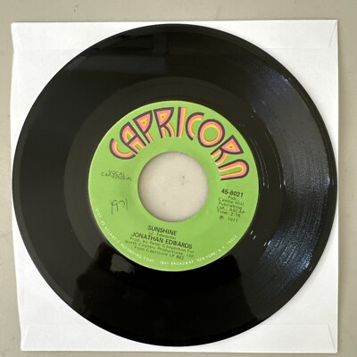 Jonathan Edwards Sunshine/Emma 45 rpm 7" Vinyl Tested VG | eBay