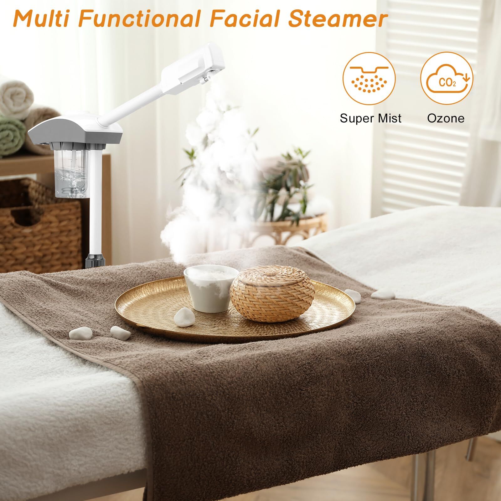 Professional Facial Steamer Machine, Beautician Steamer Facial Spa, Hot ...