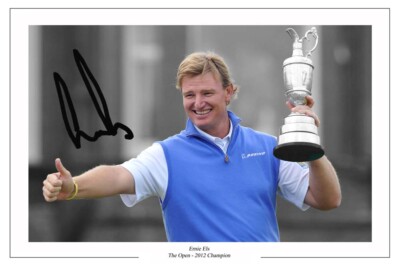 ERNIE ELS GOLF SIGNED AUTOGRAPH PHOTO THE OPEN 2012 WINNER | eBay UK