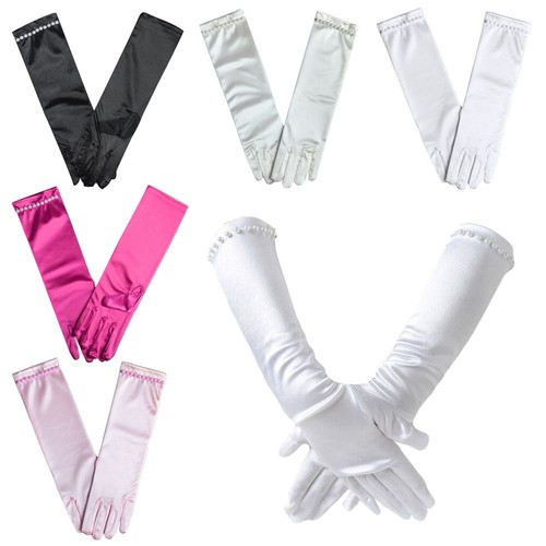 Performance Stage Gloves Full Finger Mittens Princess Gloves Wedding ...