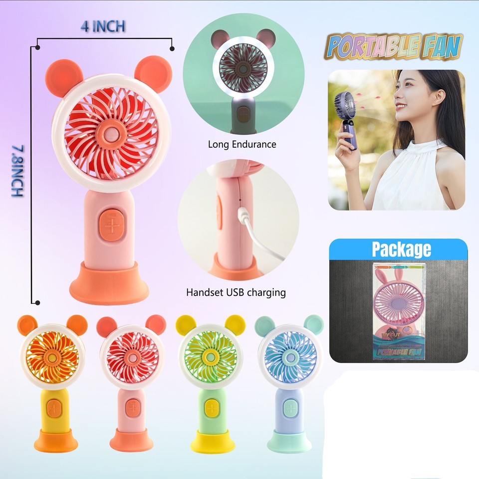 Portable Rechargeable Fan Mini Handy Fan Pocket Size Air Cooler green ...