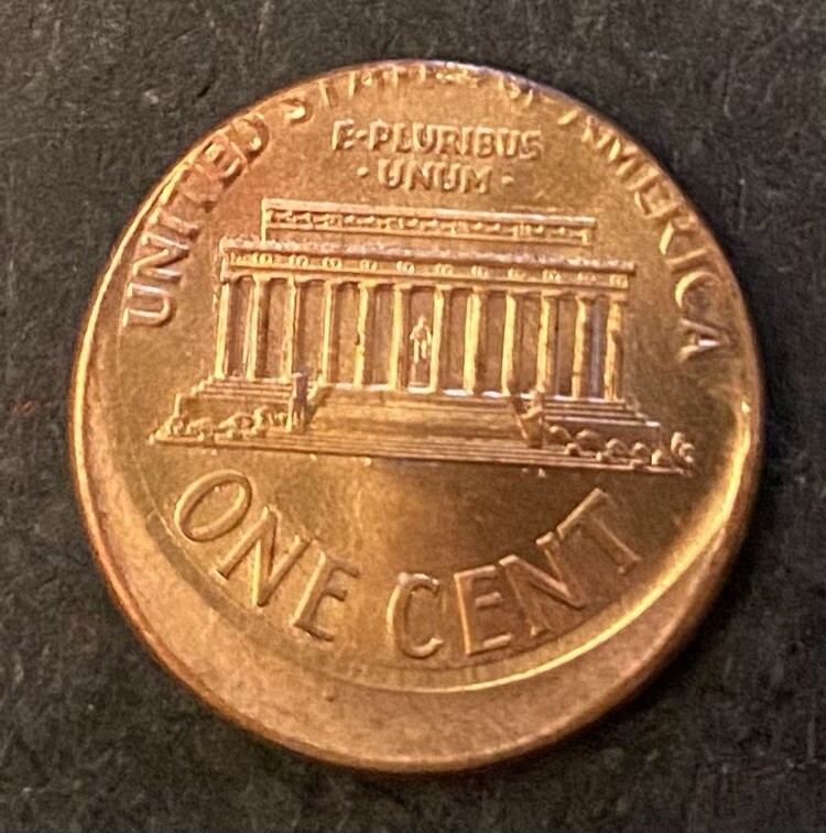 1998 US mint error cent 10% off broad strake | eBay