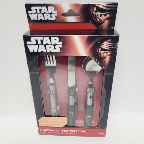 Star Wars Lightsaber Flatware Set (Fork, Knife, & Spoon) Silverware ...