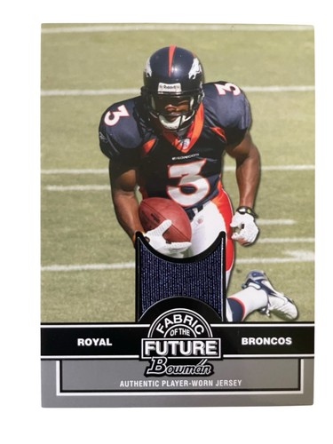 2008 Bowman Eddie Royal Relic #66 Jersey Patch Fabric NFL Card | eBay