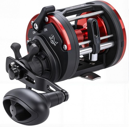 Trolling Reel Level Wind, Graphite Body, Stainless-Steel, Large Line ...