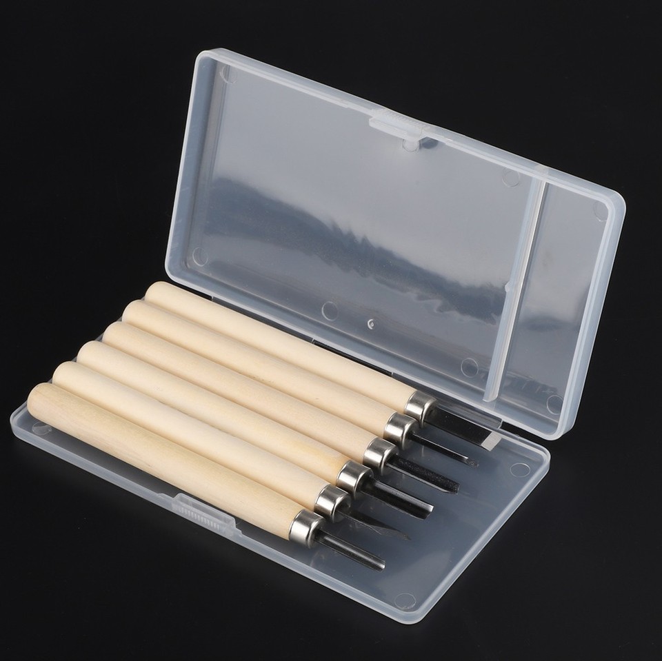 6pcs Wood Carving Knife Chisel Kit For Basic And Detailed Woodworking ...