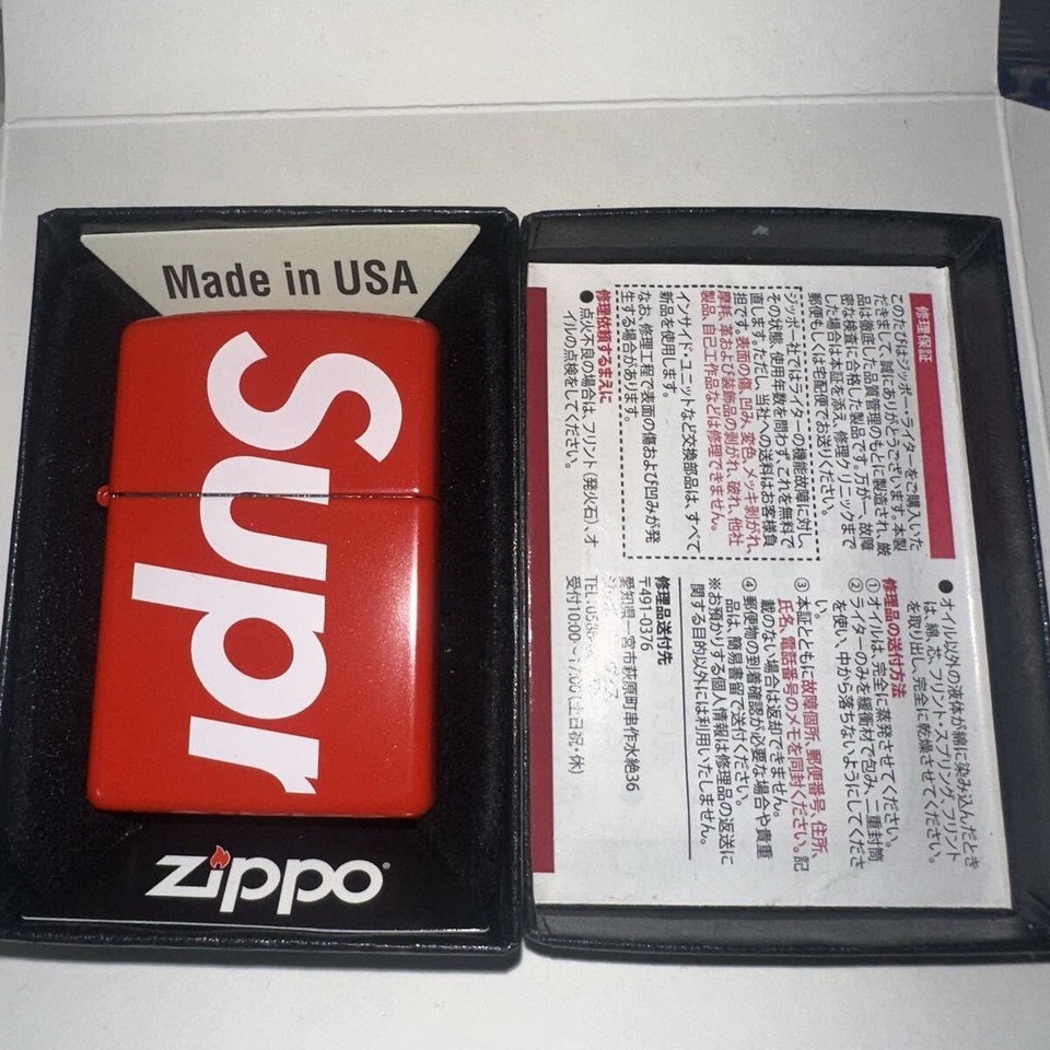 Supreme Logo ZIPPO Red Supreme Logo ZIPPO Red | eBay UK