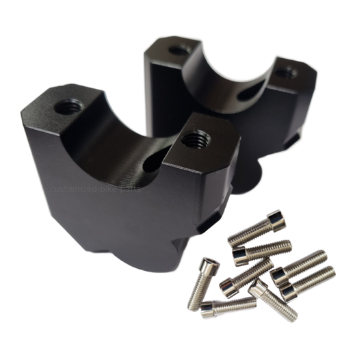 Black 35mm Handlebar Mount Risers Clamp - Honda NT1100 2022-2025 | eBay UK