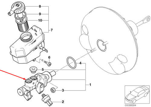NEW BMW Z4 E86 BRAKE MASTER CYLINDER 34336785666 6785666 OEM NO DUTY TO ...