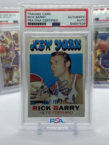 1971 Topps #170 Rick Barry RC Signed ABA HOF Auto Rookie PSA DNA AUTO ...