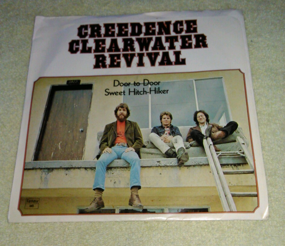 Creedence Clearwater Revival 45 RPM Single Record Sweet Hitch Hiker w ...