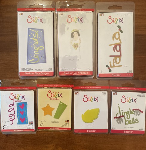 New Sizzix Die Cuts & Sizzlers Lot Of 7 Assortment New Never Used | eBay