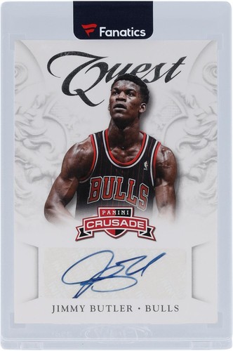 Jimmy Butler Chicago Bulls Signed 2012-13 Panini Crusade Quest Signed ...