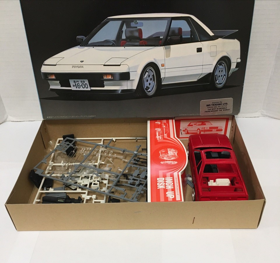 FUJIMI Toyota MR2 Lasrea 4A Twincam 16V 1/24 Partially Built Model Kit ...