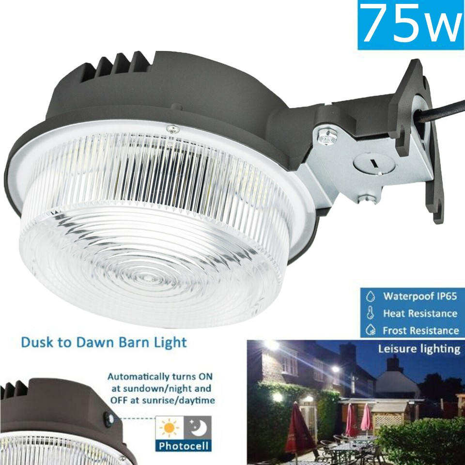 Outdoor LED Barn Yard Street Security Light Dusk to Dawn Waterproof ...