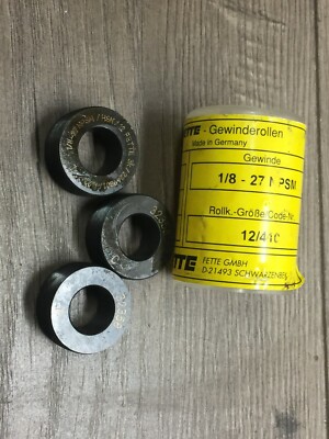 NEW SET OF FETTE THREAD ROLLER DIES FOR F1 STYLE 1/8-27 | eBay