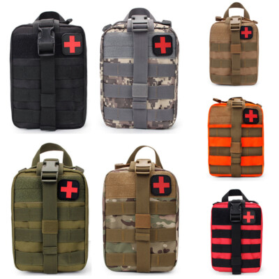 Molle Tactical First Aid Kits Medical Bag Emergency Hunting Survival ...